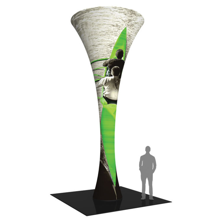 Funnel Shaped Printed Fabric Display Tower | ACI Design