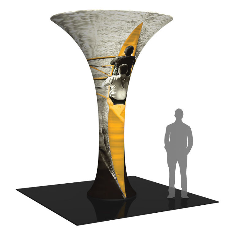 Funnel Shaped Printed Fabric Display Tower | ACI Design