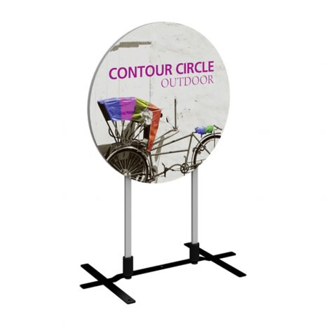 Circle Sidewalk Sign With Base | ACI Design