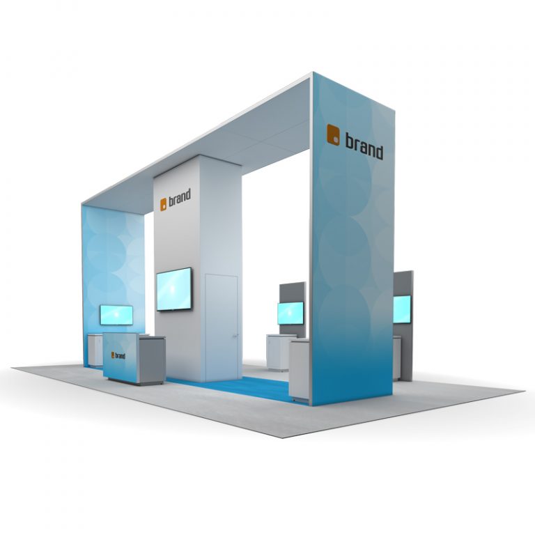 Canopy 20 X 40 Island Trade Show Exhibit Booth | ACI Design